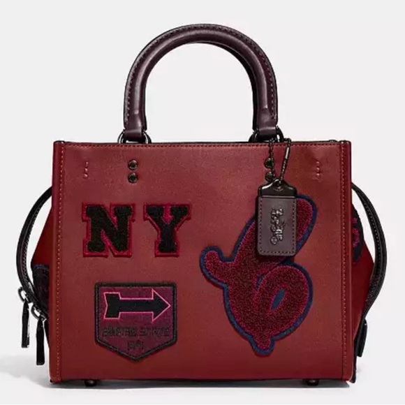 Coach | Bags | Coach Rogue Bag 25 With Varsity Patches | Poshmark